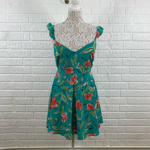 Lulus | Dresses | Lulus Aqua Green Ruffle Mini Dress Large | Poshmark